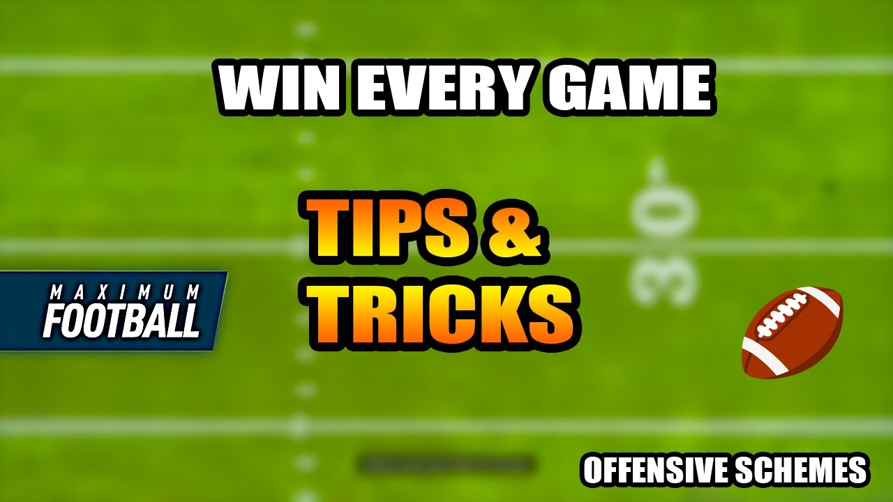 HOW TO WIN EVERY GAME IN MAXIMUM FOOTBALL...! (TIPS & TRICKS) - YouTube