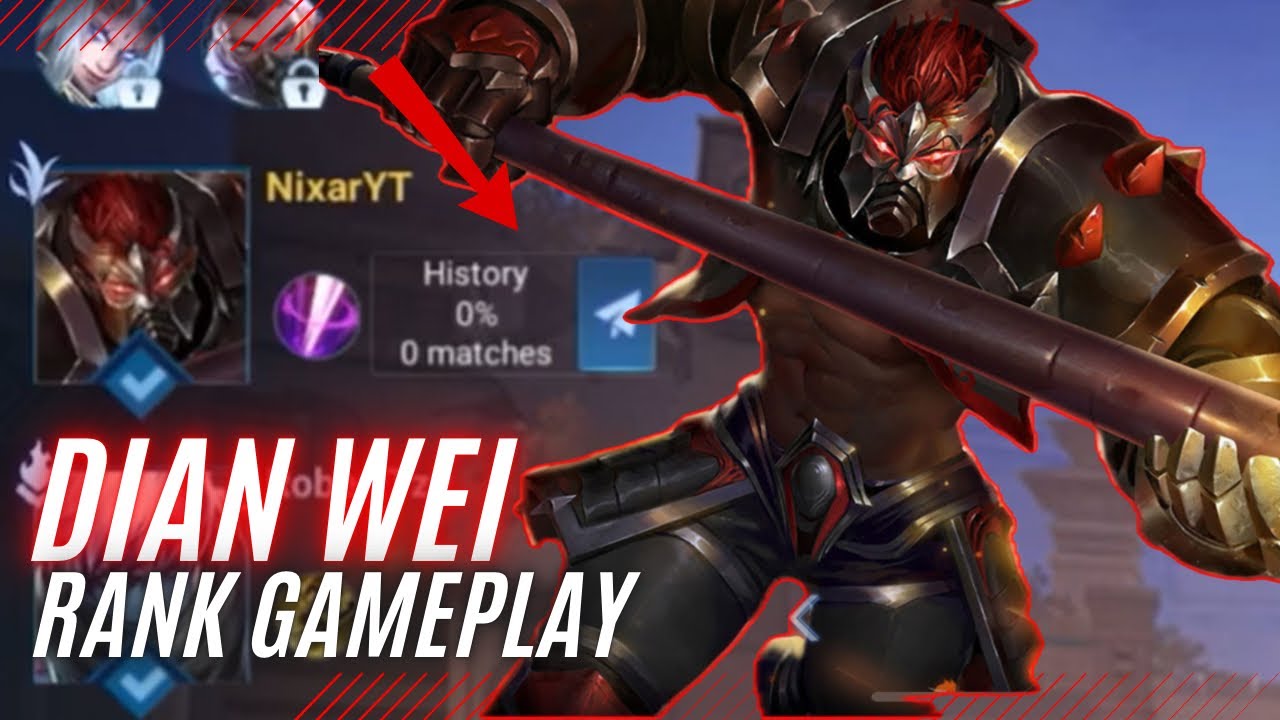 TRYING HERO IN RANK (1ST TIME!!) 😆| Epic Dian Wei Ranked Gameplay Honor ...