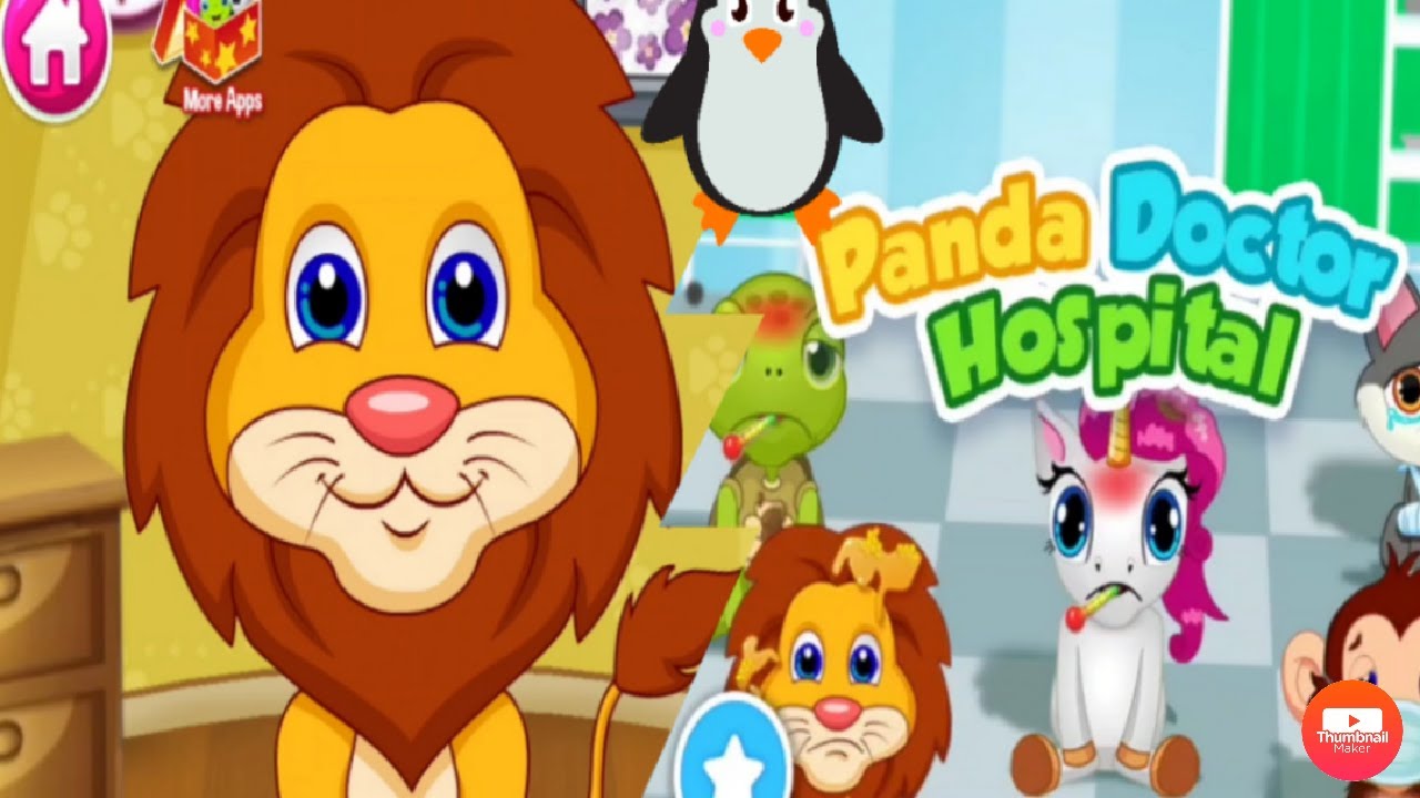 Panda doctor cartoon gameplay | cartoon for kids |My Hospital - Baby Dr ...
