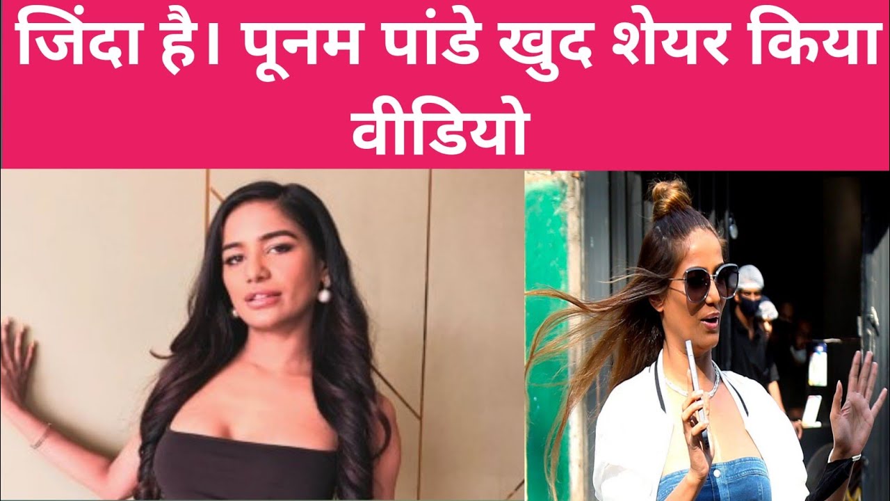 Poonam pandey last video before death video | poonam pandey latest news ...