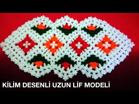 Kilim Desenli Uzun Lif Modeli
