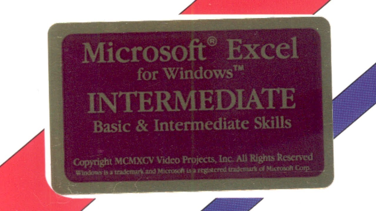 Video Projects "QuickStudy" Video - Microsoft Excel for Windows ...
