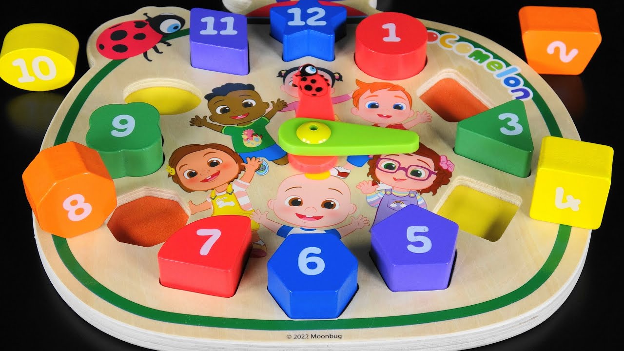 Learn Shapes Colors & Counting With Educational Shape Sorting Wooden ...