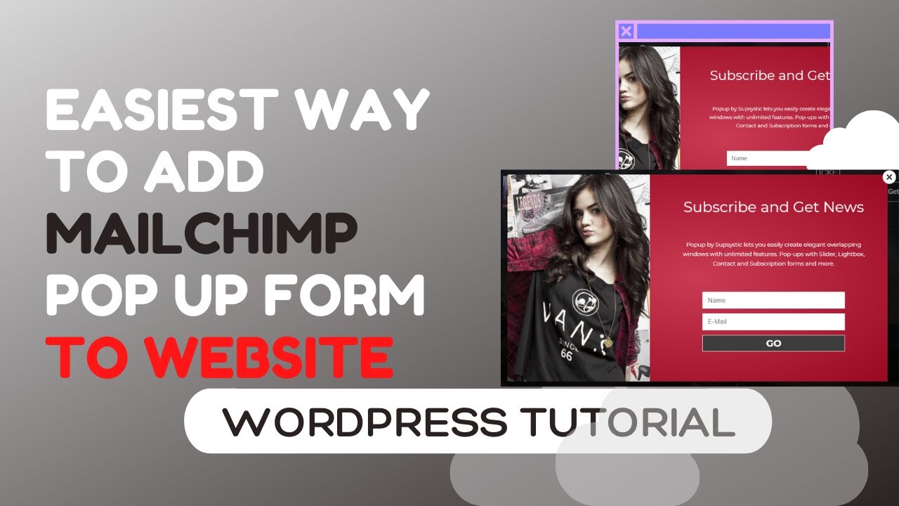 How To Add Mailchimp Pop Up Subscription Form To Wordpress Elementor