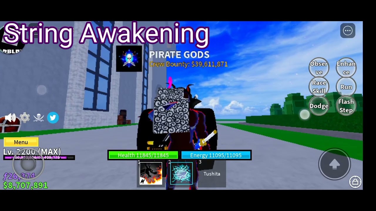 //String and Rumble Awakening//{blox fruit}(with friends) - YouTube