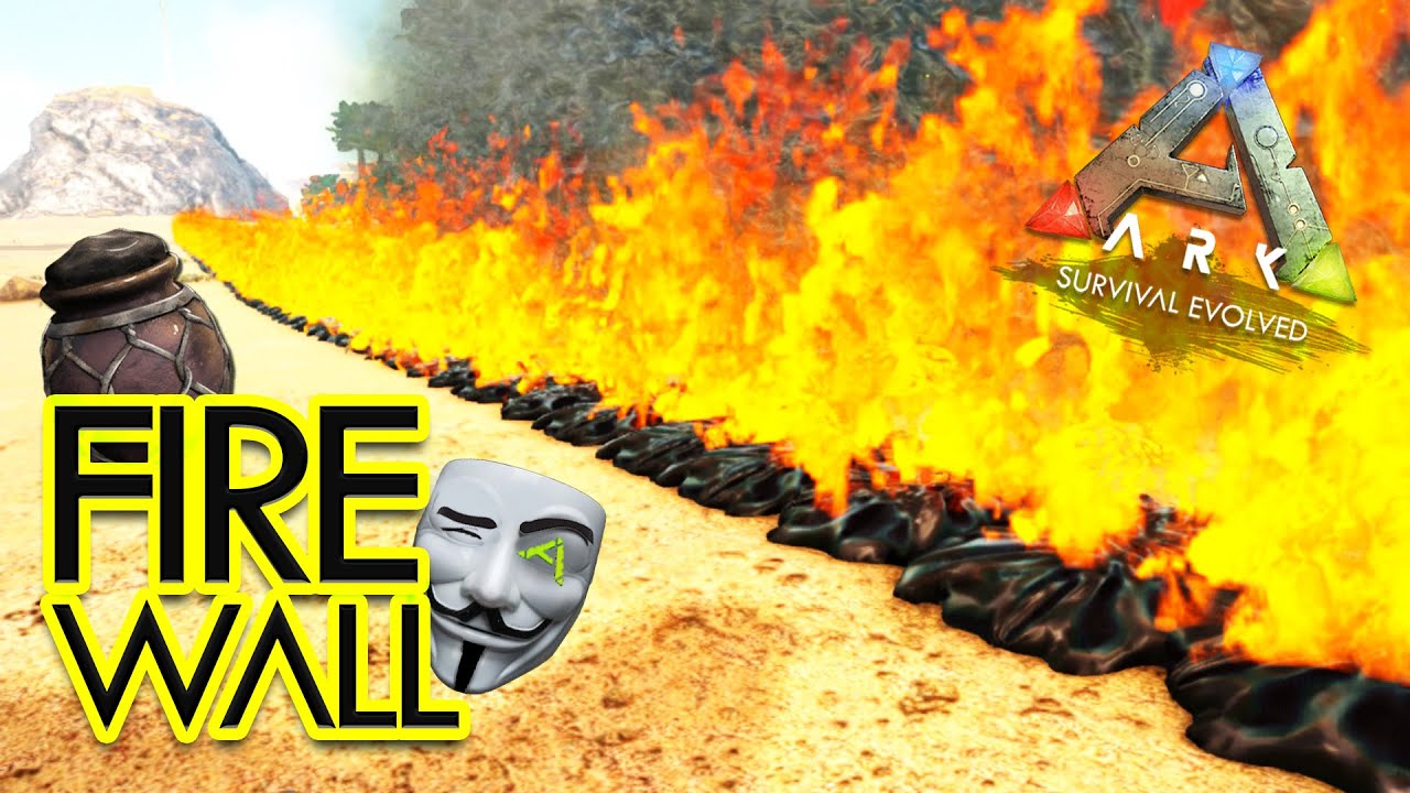 How LONG Can You Make a Fire Wall with Oil Jars in Ark Survival Evolved ...