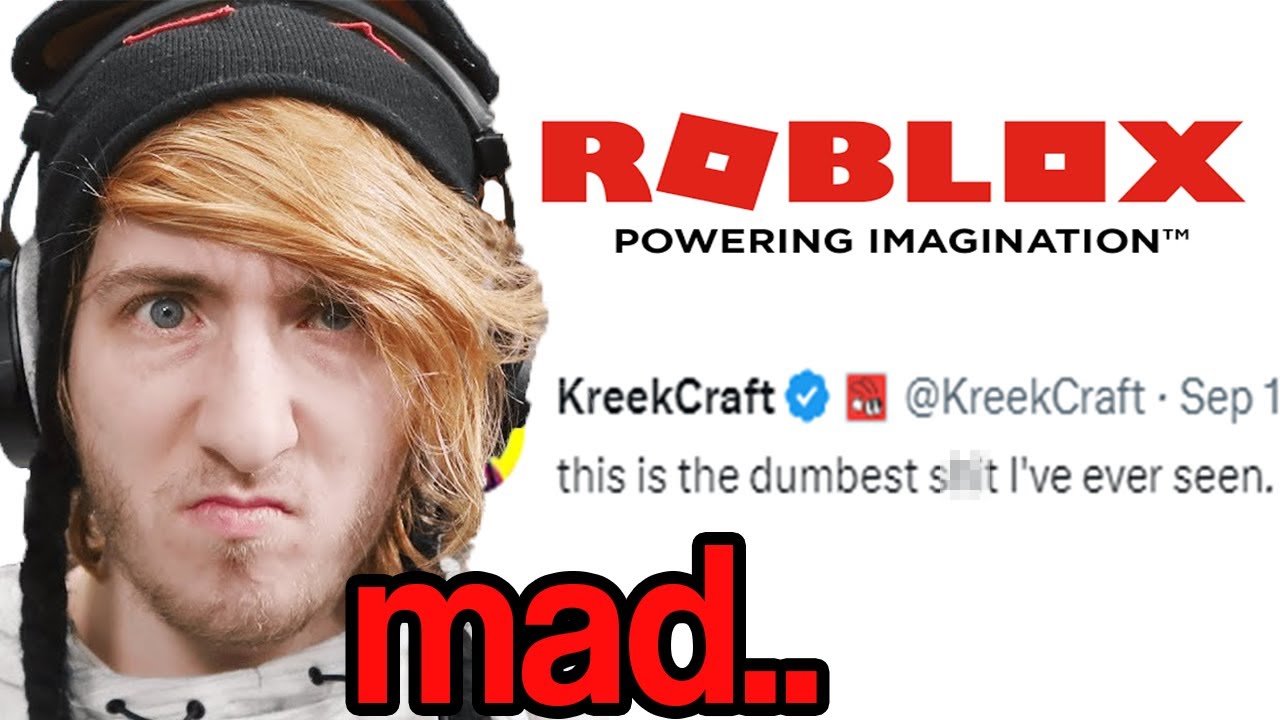 Kreekcraft is MAD! Corl back?? (Roblox Update Drama) - YouTube
