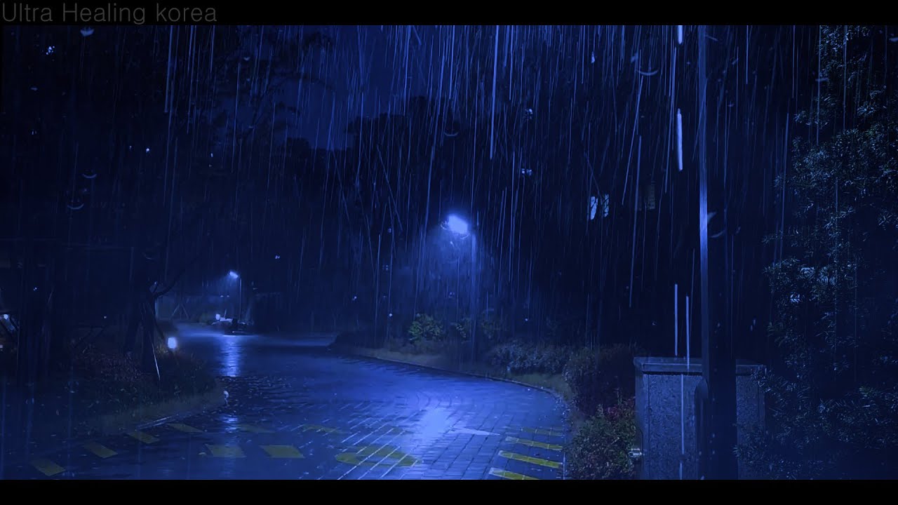 ASMR, The sound of rain falling at night makes 99% of people fall into ...