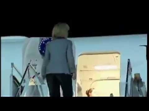 Hillary Clinton Falls - YouTube