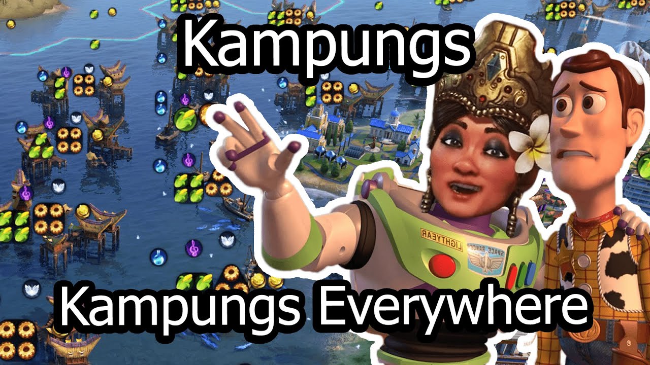 DEITY I May Have Spammed Kampungs A Little Too Hard As Gitarja - Civ 6 ...