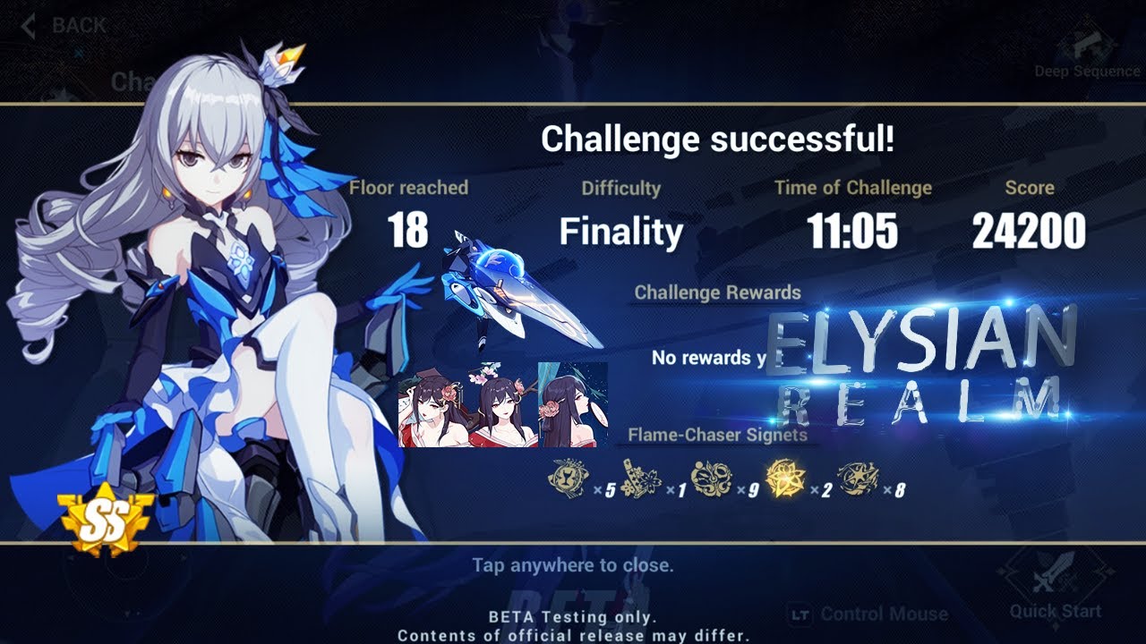 HI3 | BETA 6.1 | GLB | Elysian Realm Finality 24200 | HoR (SS0) ELF ...