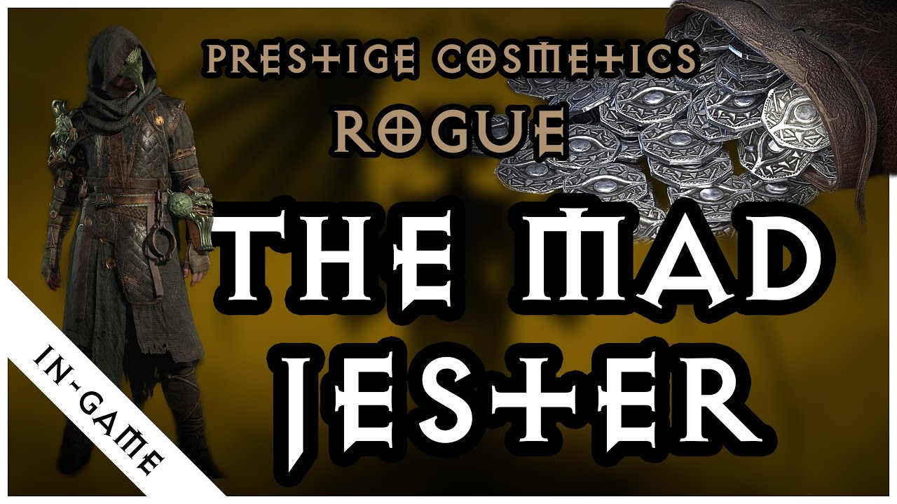 The Mad Jester | Diablo IV Cosmetics (Rogue) | In-Game (4K) | 2,400 Platinum - YouTube