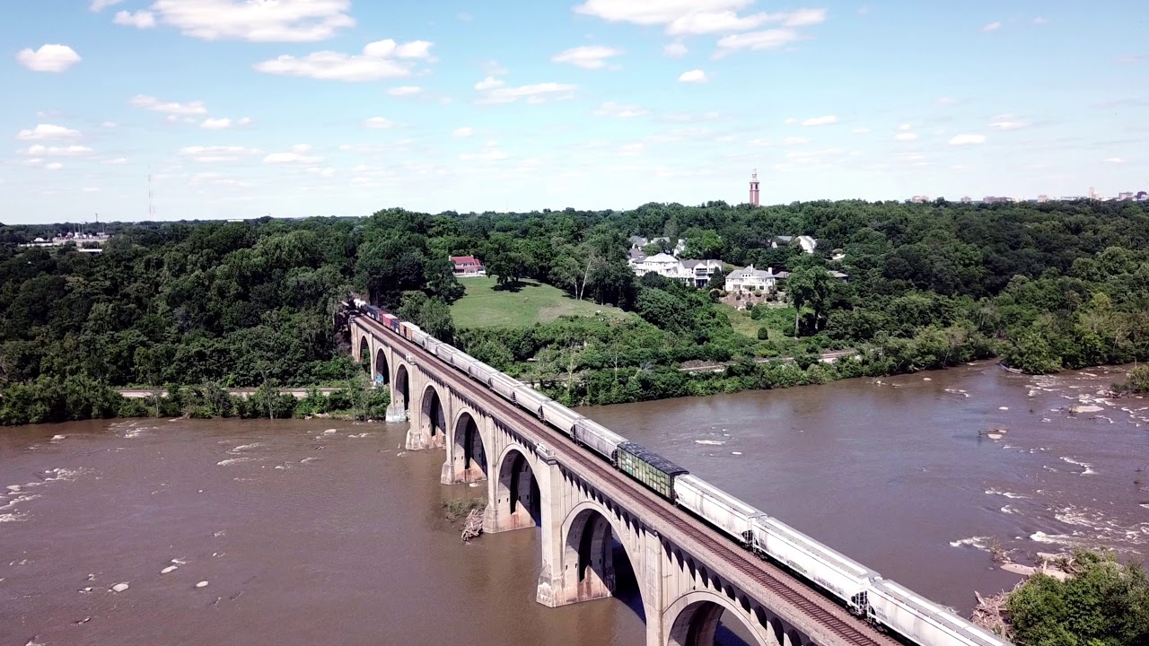 James River Railway Bridge Part 2, Dji Mavic Pro, 4k, Drone Footage ...