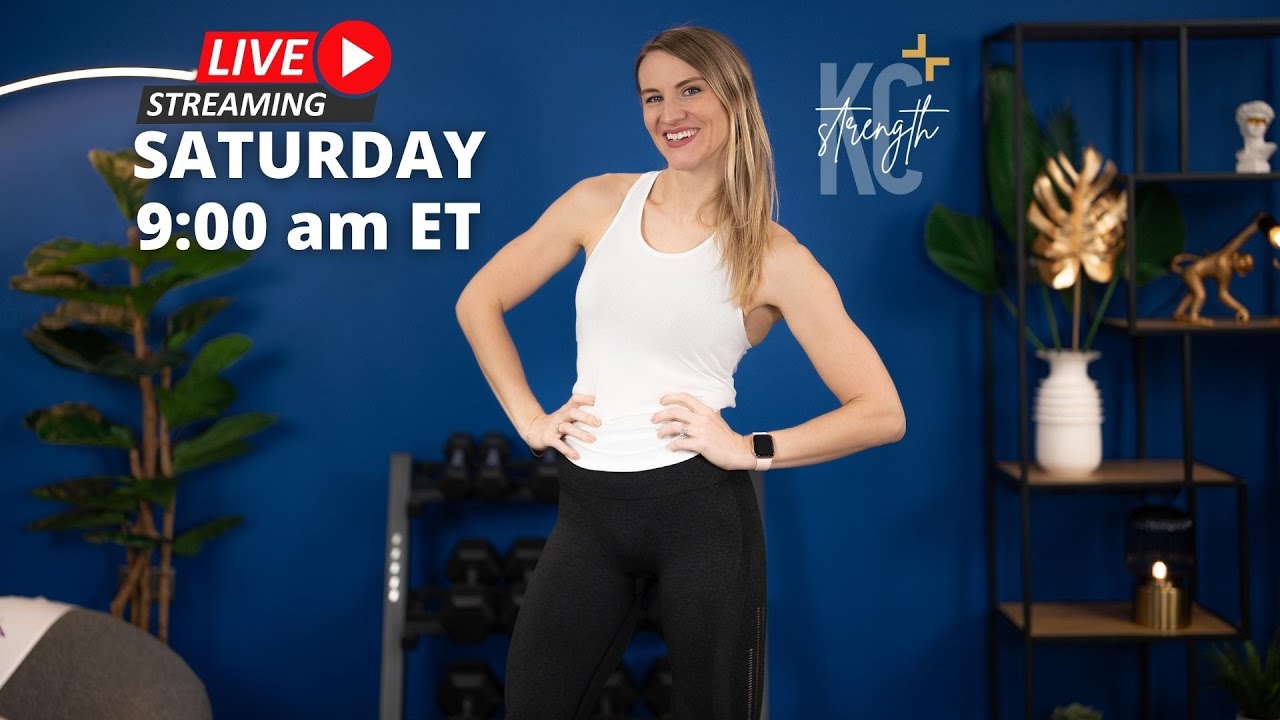 LIVE Full Body Dumbbell Workout | 30 min Follow Along at Home Workout ...