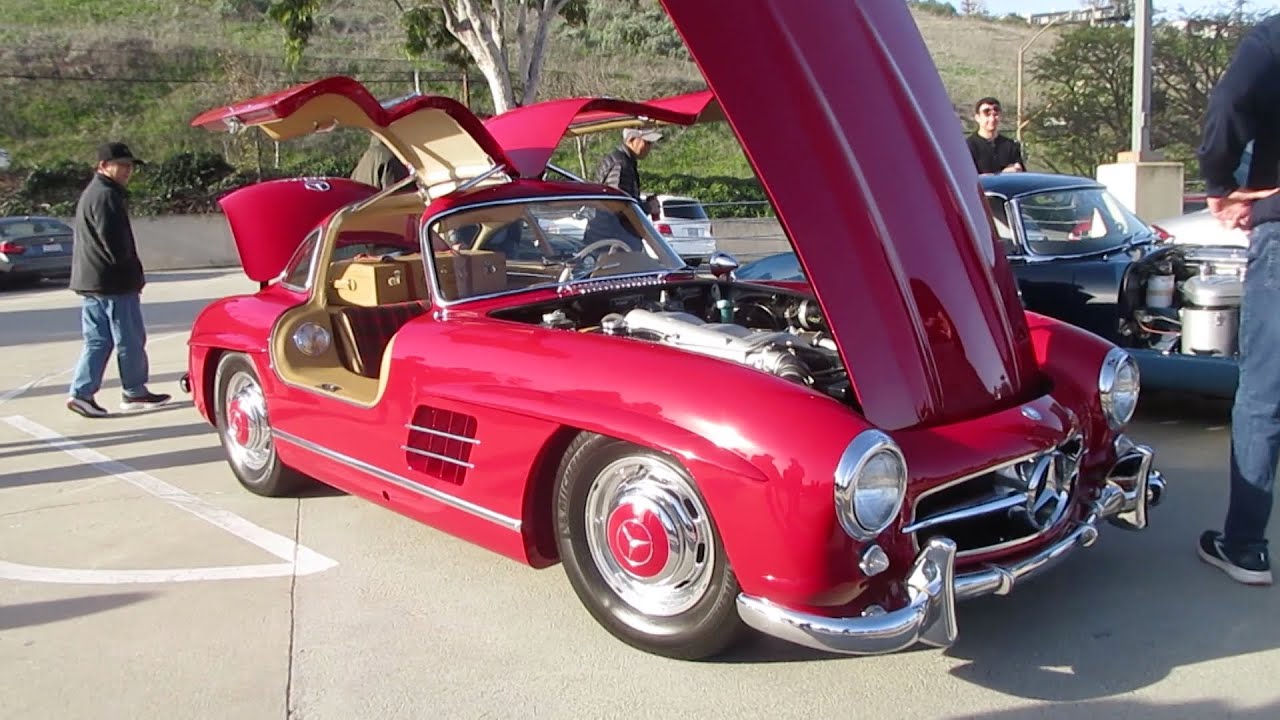 Red 1956 Mercedes-Benz 300SL Gullwing - YouTube