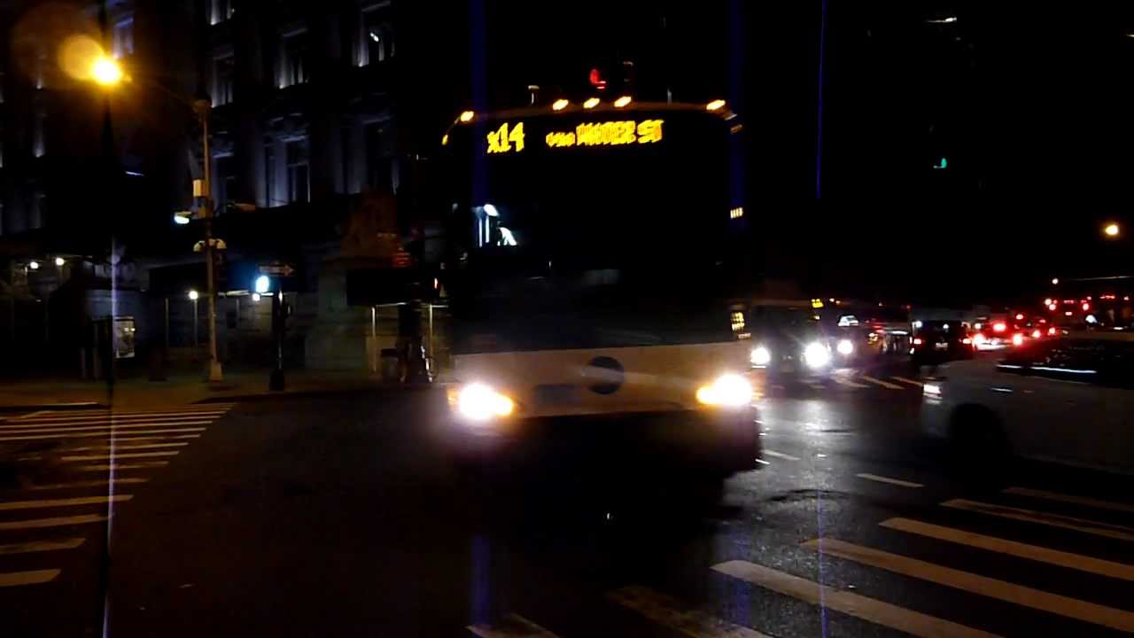 MTA Bus MCI D4500CL #3293 QM25 at State Street & Battery Place in ...