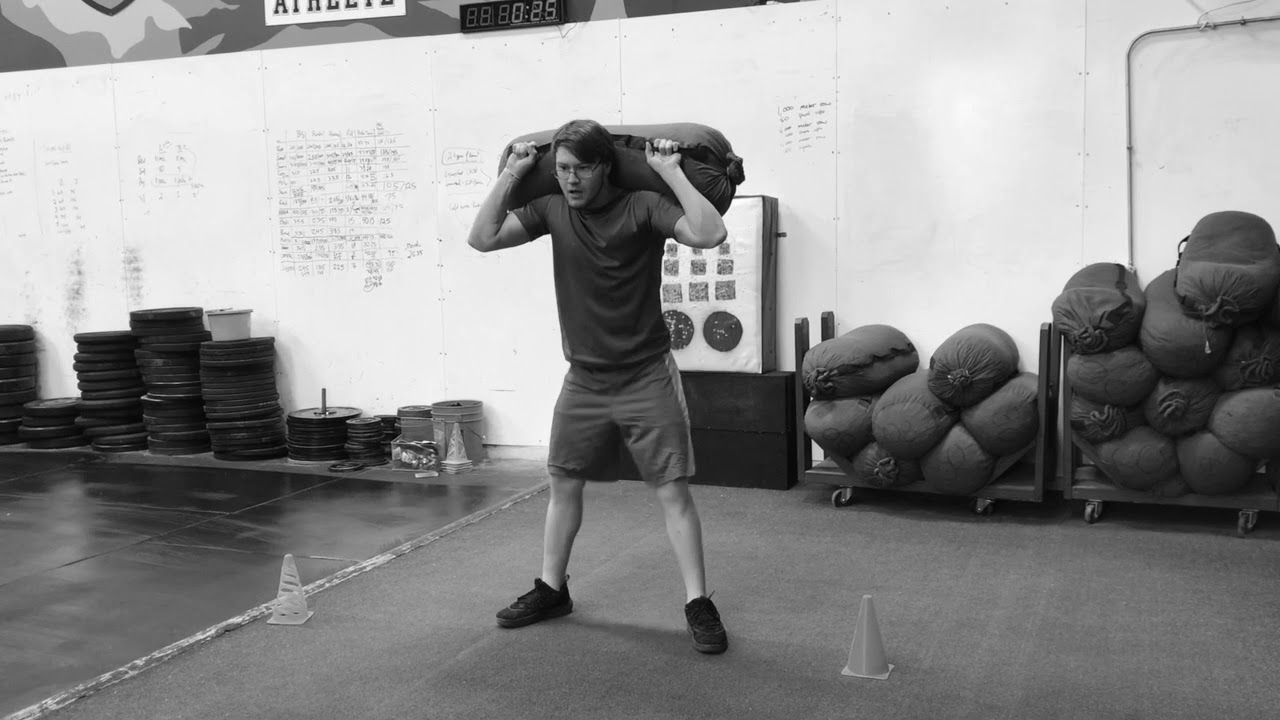 ACFT Limited Equipment Plan Max Rep Sandbag Back Squats @ 80# for Reps ...
