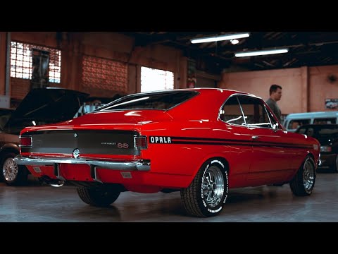 CARROS ANTIGOS // OPALA SS VERMELHO COM MOTOR CLEAN
