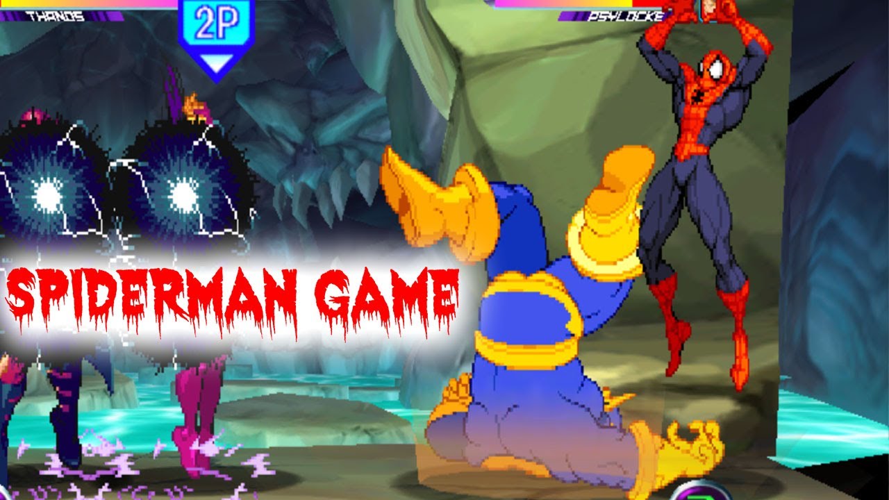 MvC2- Marvel vs Capcom 2 -Spiderman game - YouTube