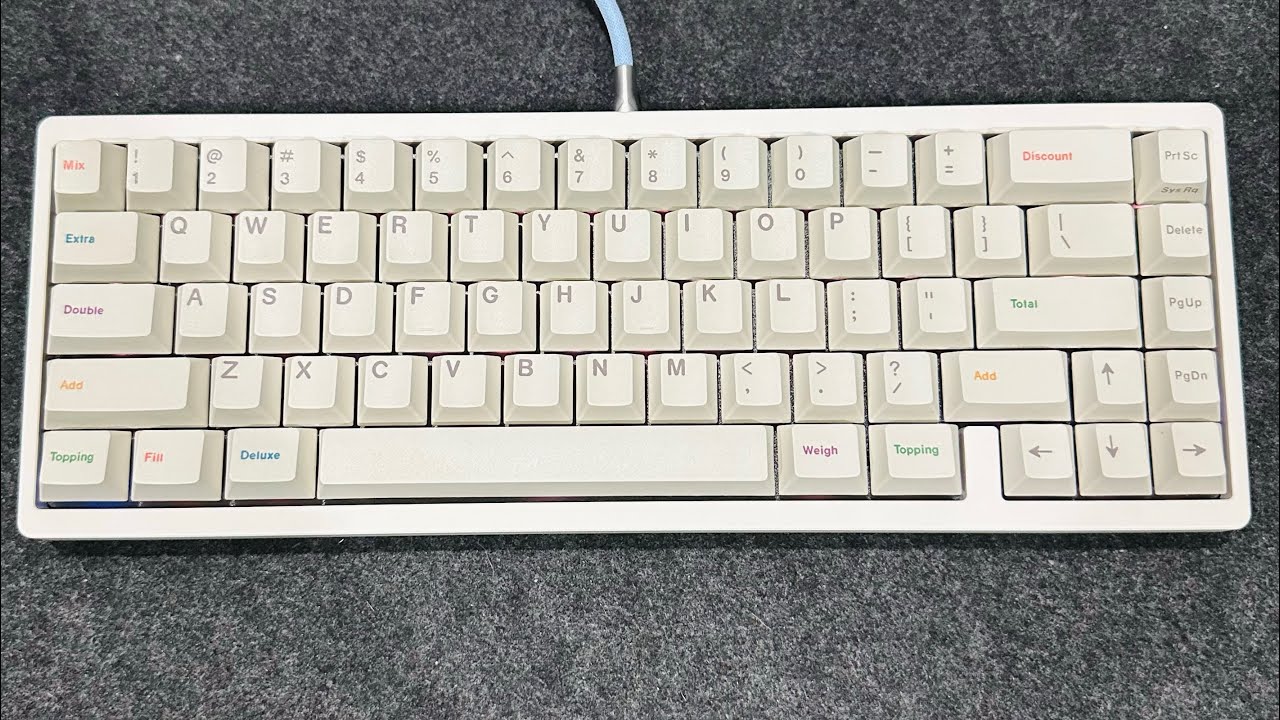 Lucky65 v2 1.6mm - Tactile Switch - XMI Keycap - YouTube