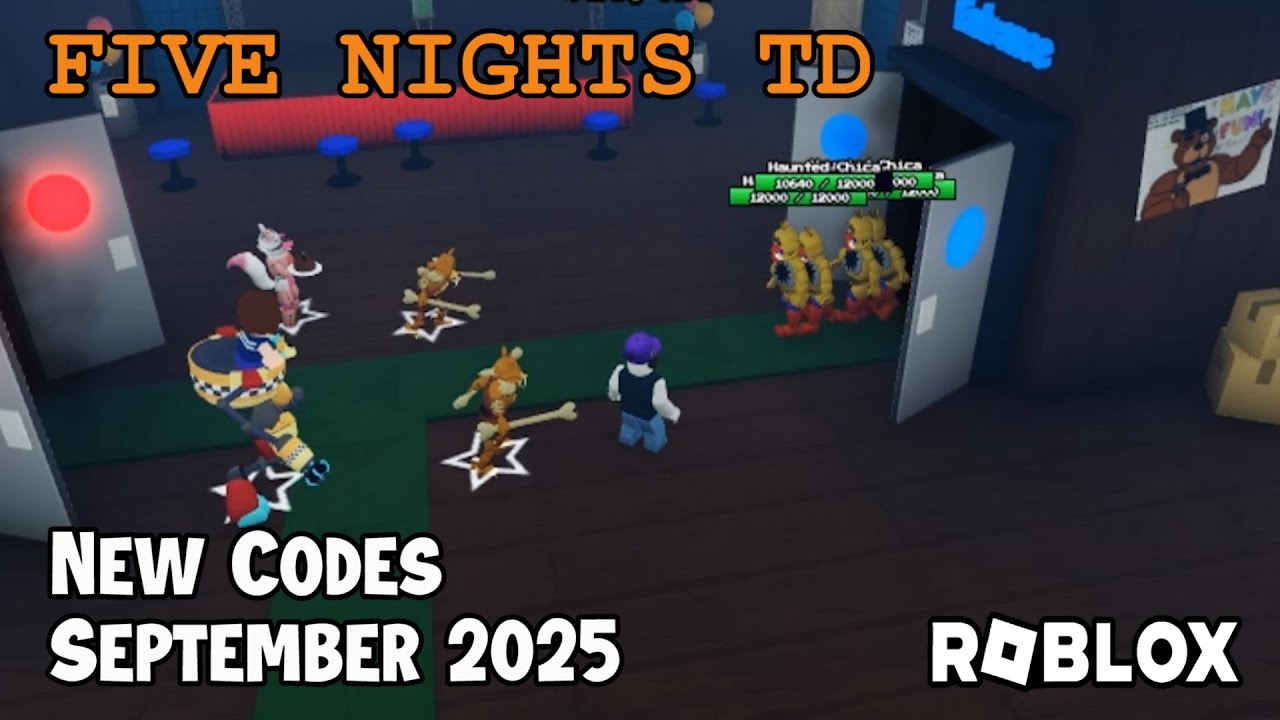 Roblox Five Nights TD New Codes September 2025 - YouTube