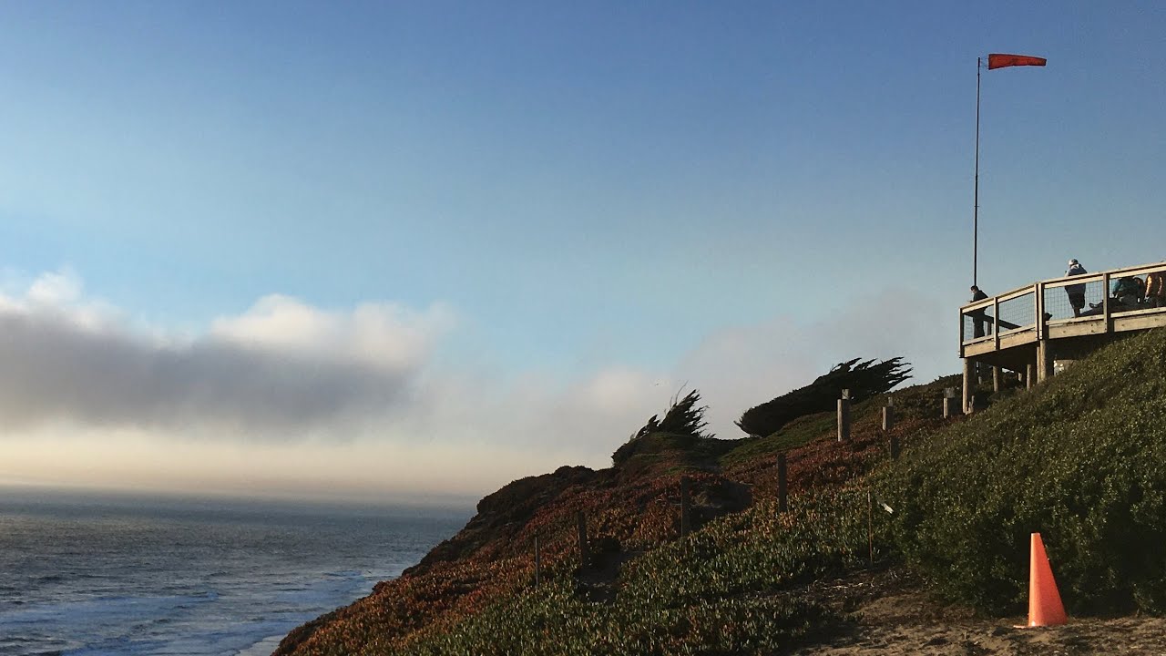 Fort Funston Sunset Shear Beach Landing 8-21-2020 - YouTube