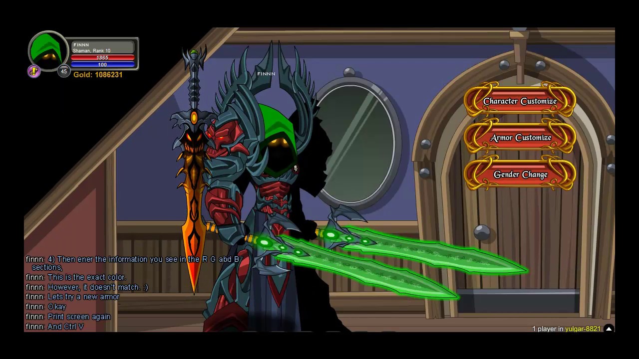 Editing Your Custom Colors With FinnnAQW - AQW Video. - YouTube