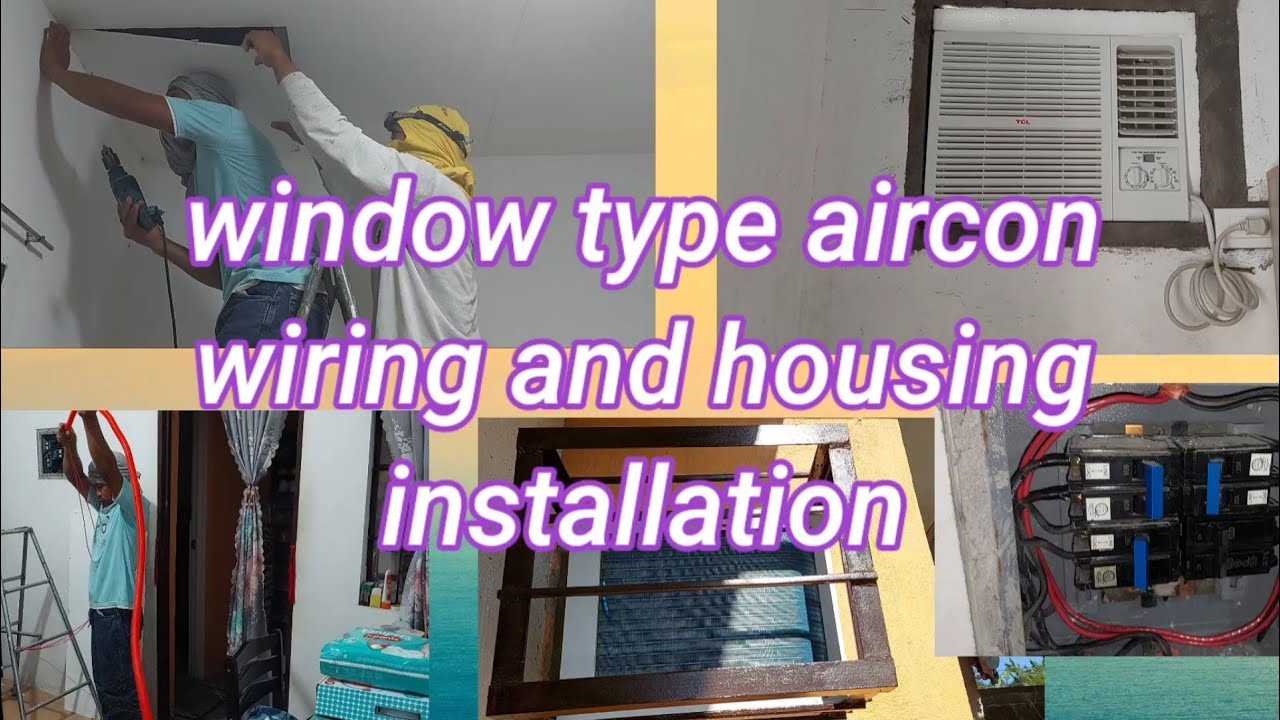 Aircon housing and wiring installation - YouTube