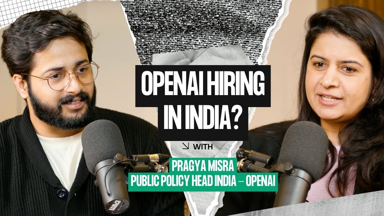 Is OpenAI hiring in India? (Clips) | Pragya Misra | First OpenAI Employee of India - YouTube