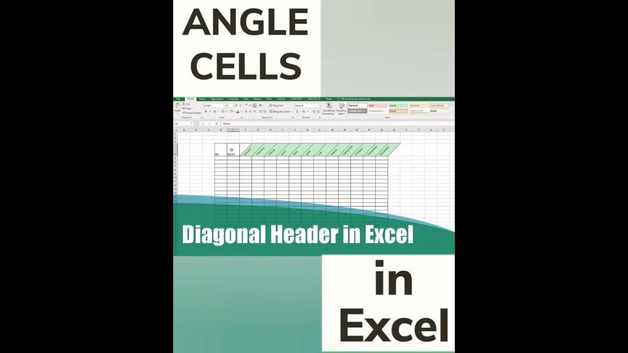 Upgrade Your Excel Game! Master Angled Headers Today🚀#ExcelHacks #ExcelTutorial #ExcelSkill # ...