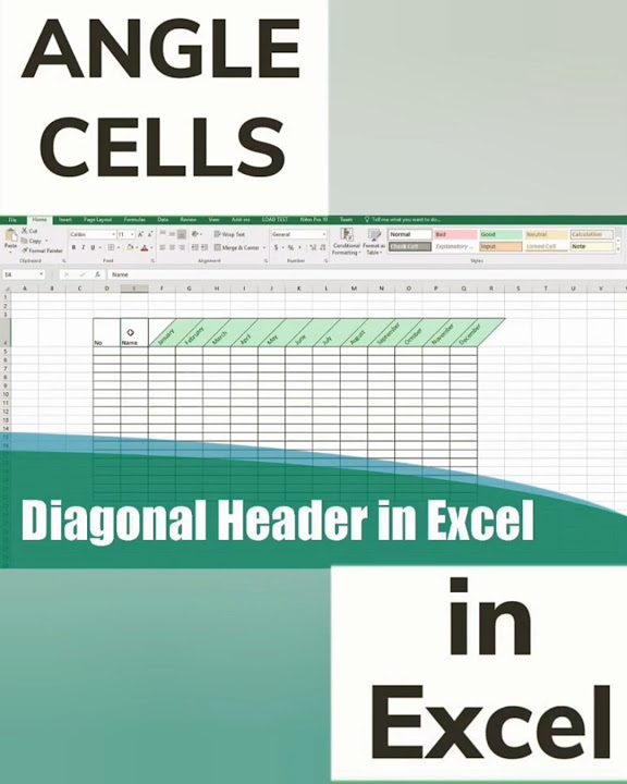 Upgrade Your Excel Game! Master Angled Headers Today🚀#ExcelHacks #ExcelTutorial #ExcelSkill # ...