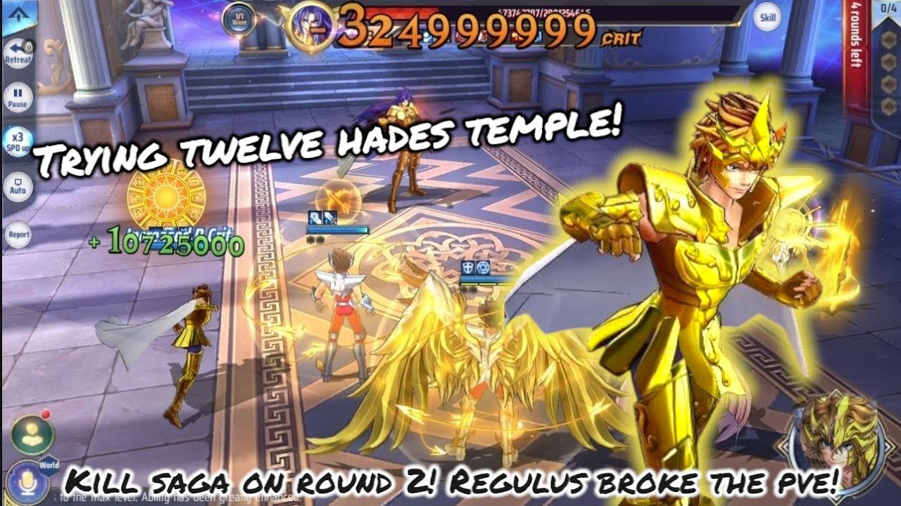 Saint Seiya: Awakening (KOTZ) - Regulus Broke The PvE! Regulus Kill ...