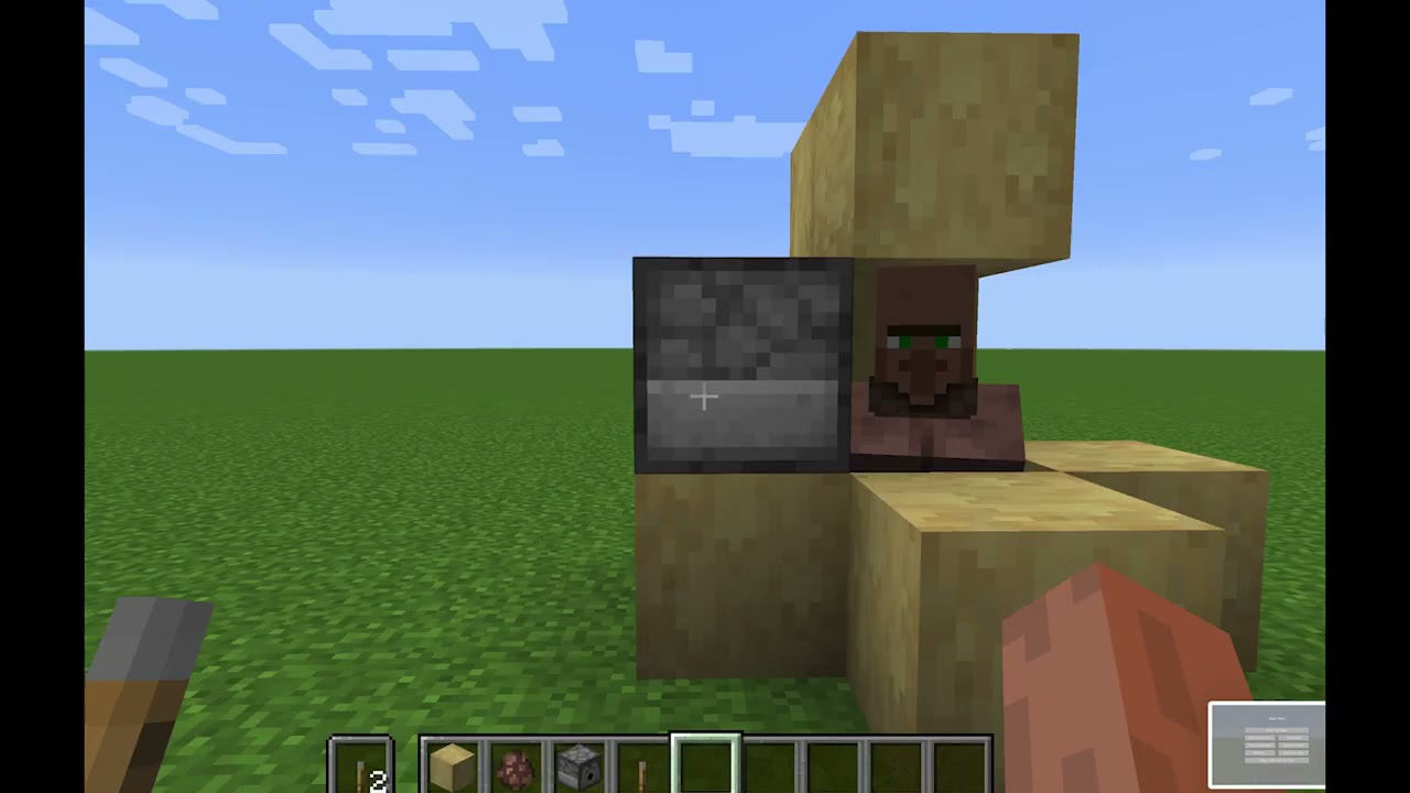 how to turn a villager into a creeper - YouTube