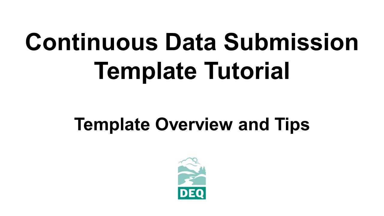 Continuous Data Submission Tutorial - YouTube
