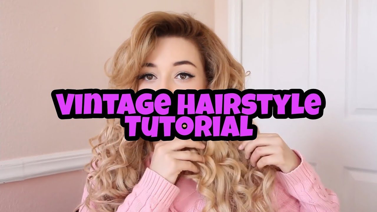 Vintage Hair Style Tutorial.. - YouTube