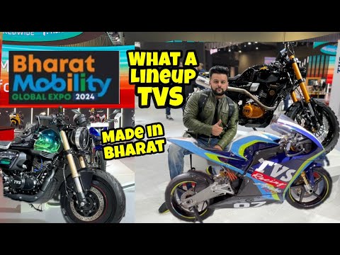 वाह TVS 😍 | The Best Lineup Of Bharat Mobility Global Expo 2024 By Tvs 🫡 | Tvs Bikes - YouTube