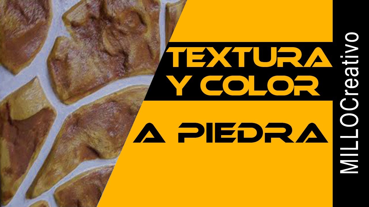Como pintar y hacer textura de piedra con arena y cemento - YouTube