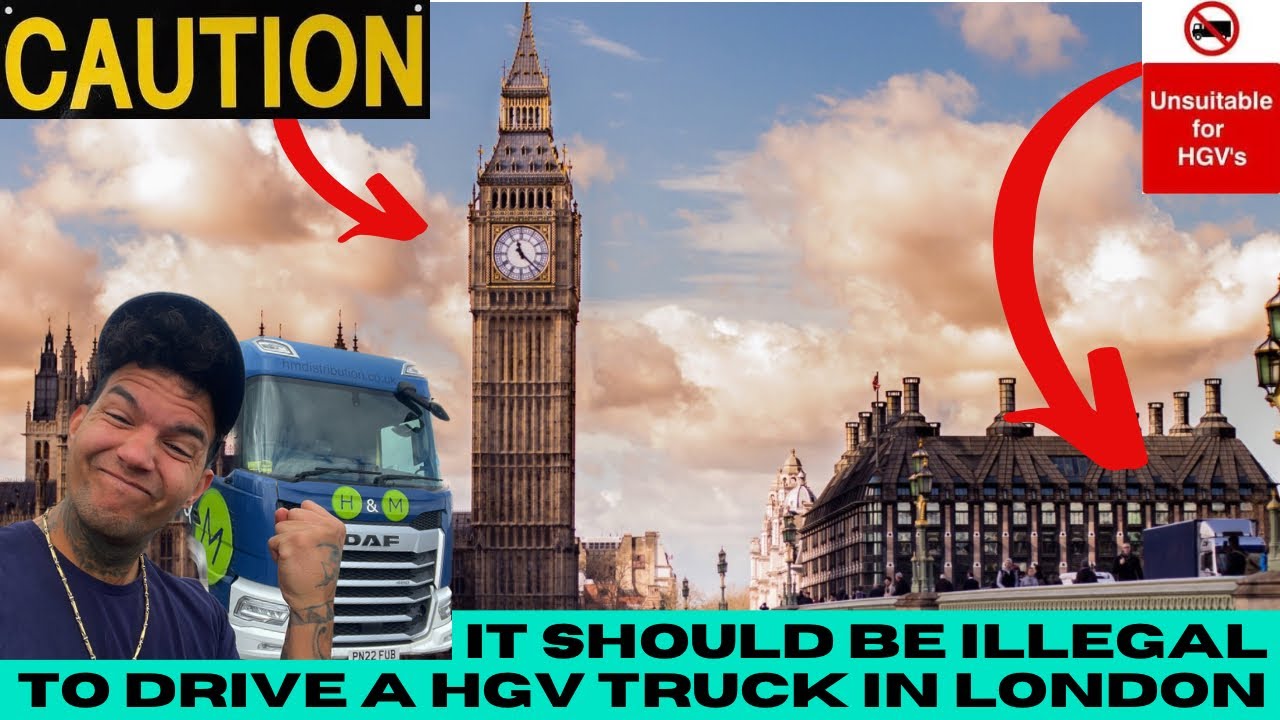 Stuck in a HGV Truck In London - Epic fail - YouTube