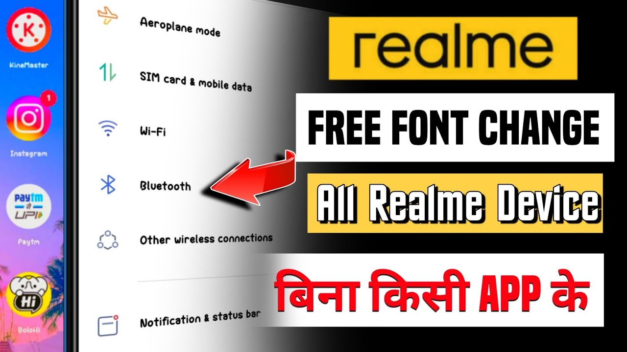All realme phones !! Free Font Change !! how to get free fonts in ...