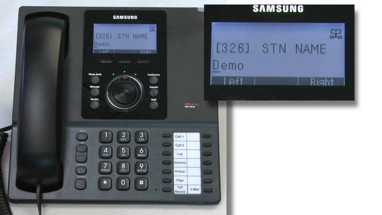 How to Change the Display Name on a Samsung Telephone System - YouTube