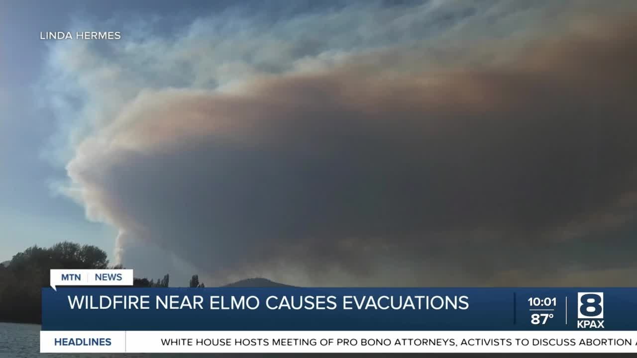 Wildfire near Elmo forces evacuations - YouTube