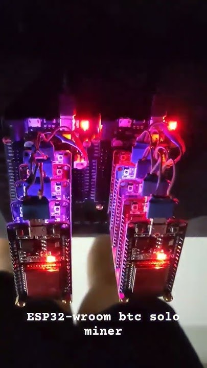 Bitcoin Lottery Miners With ESP32-Wroom (Nerd Miner btc) - YouTube
