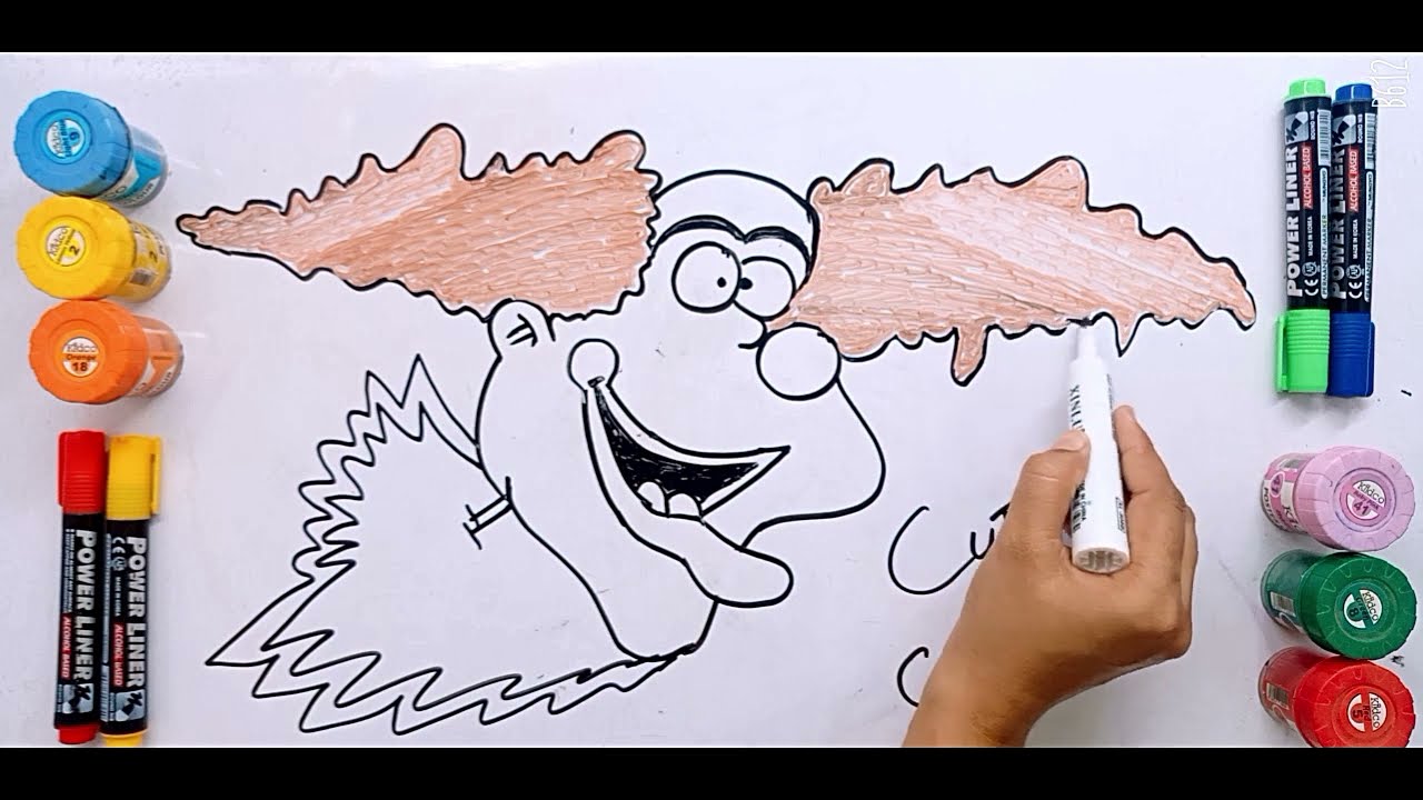 How to Draw Cute Clown |Clown Drawing Lesson |Kids Painting Skills ...