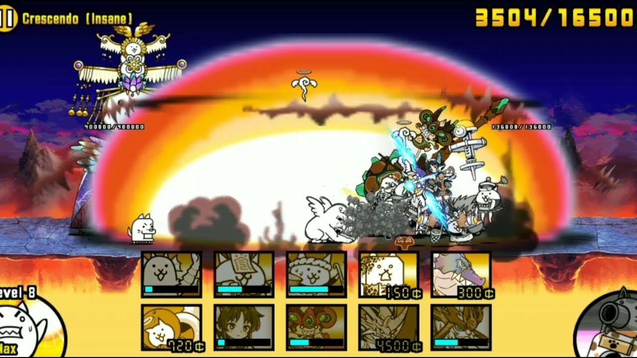The Battle Cats: Cabaret Cat's True Form - YouTube