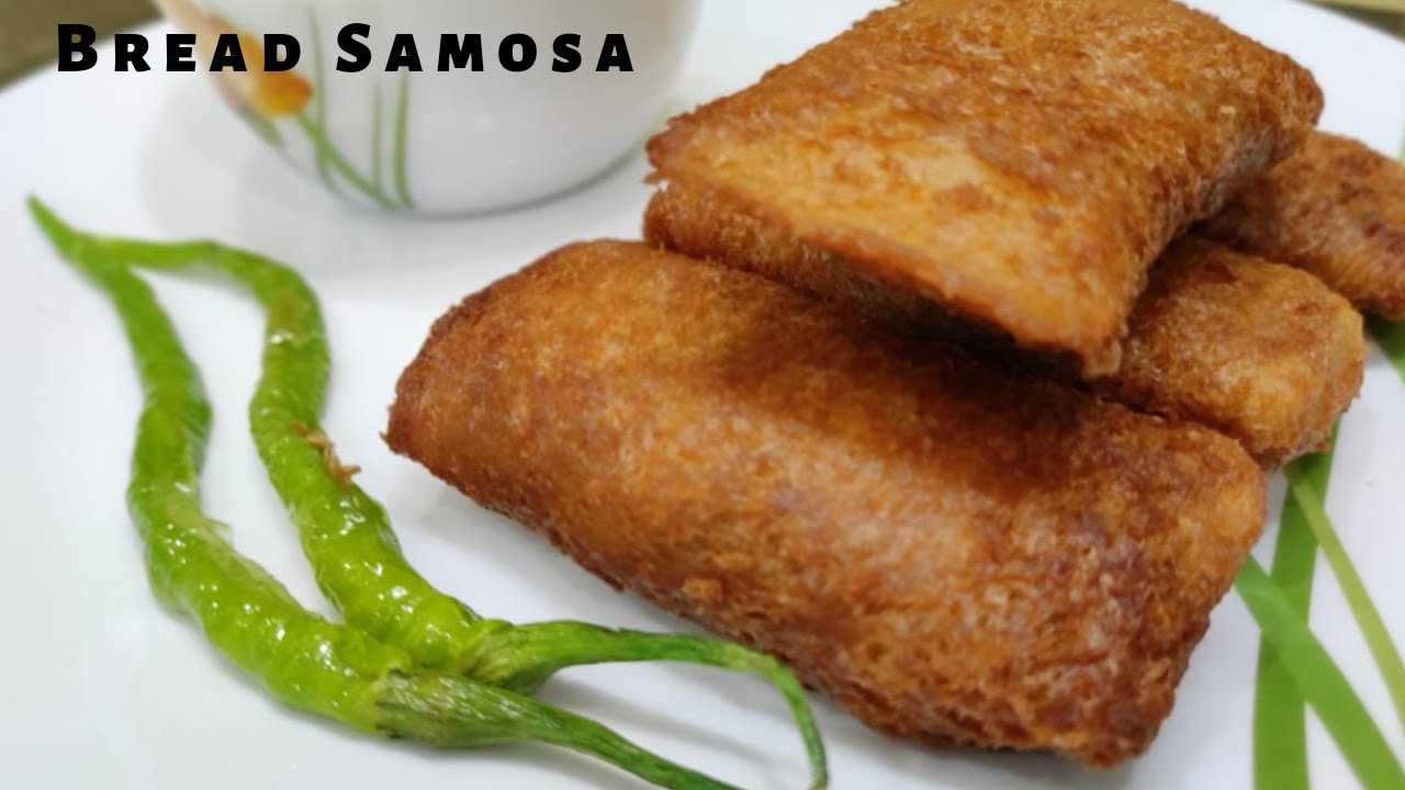 Bread Samosa/ Easy monsoon Special pakoda /crispy bread Samosa - YouTube