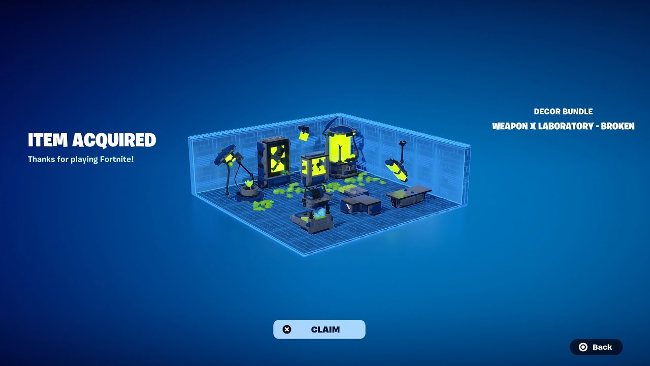 How To Get Weapon X Laboratory & Broken Decor NOW FREE In Fortnite ...