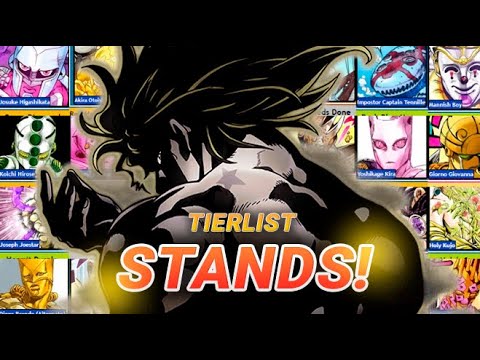 RANKEANDO TODOS OS STANDS! - Tier List - YouTube