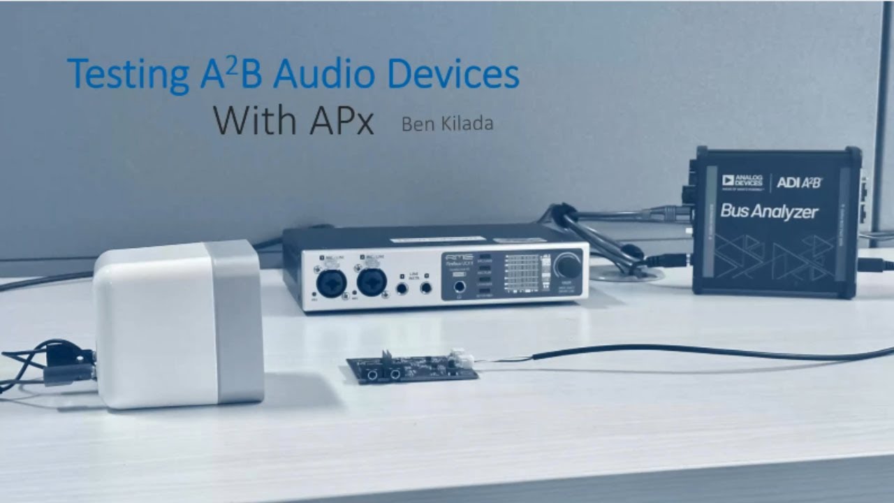 Webinar: Testing A2B Audio Devices with APx - YouTube