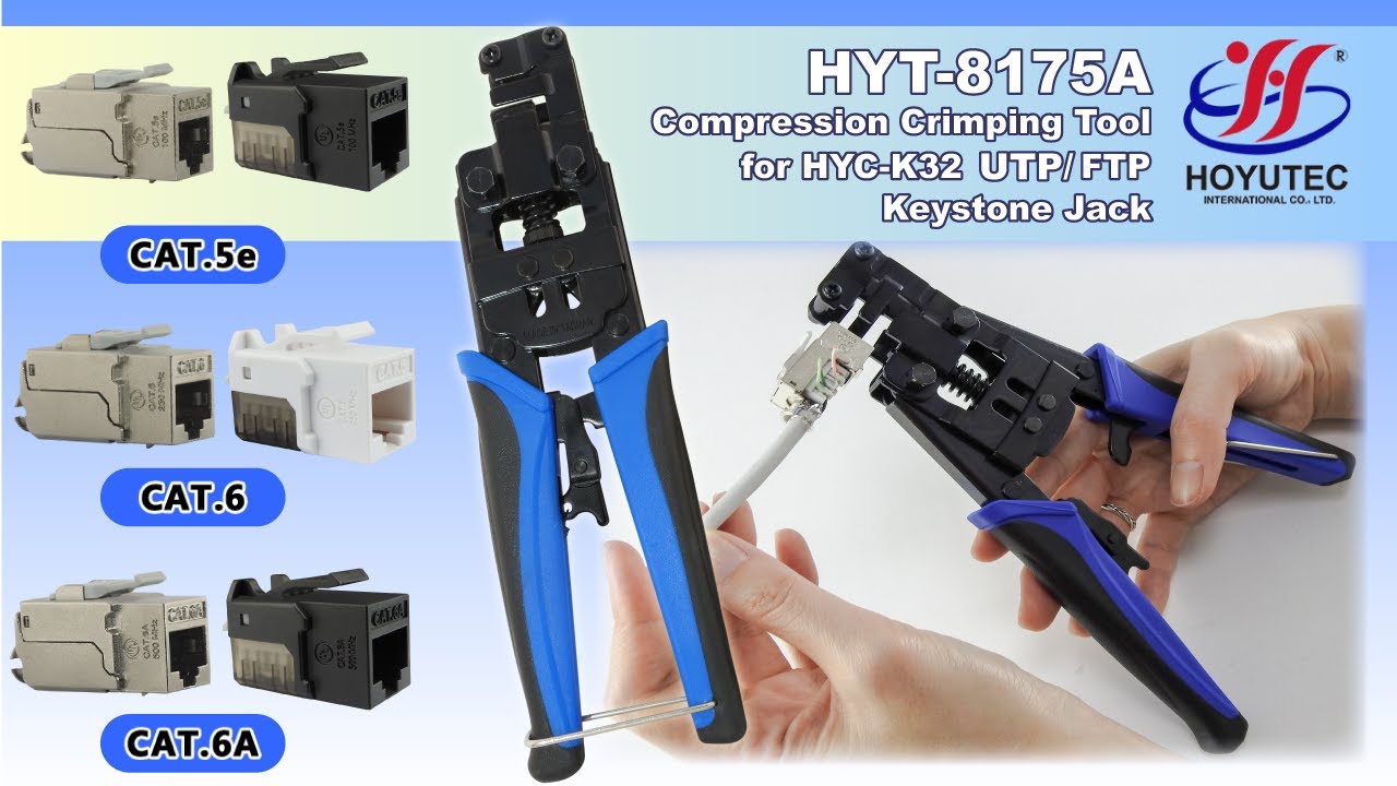 HYT-8175A Compression Crimping Tool for HYC-K32 FTP Keystone Jack ...