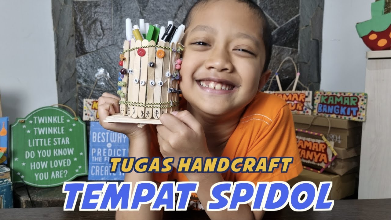 DIY BIKIN SENDIRI Tempat Spidol Dari Stick Eskrim - YouTube